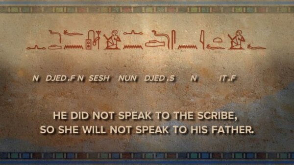 Decoding the Secrets of Egyptian Hieroglyphs Season 1 Episode 18 Decoding the Secrets of Egyptian Hieroglyphs Season 1 Episode 18