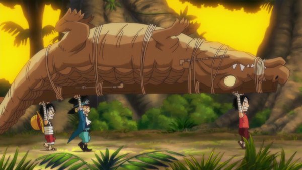 Screenshots of One Piece Episode 495